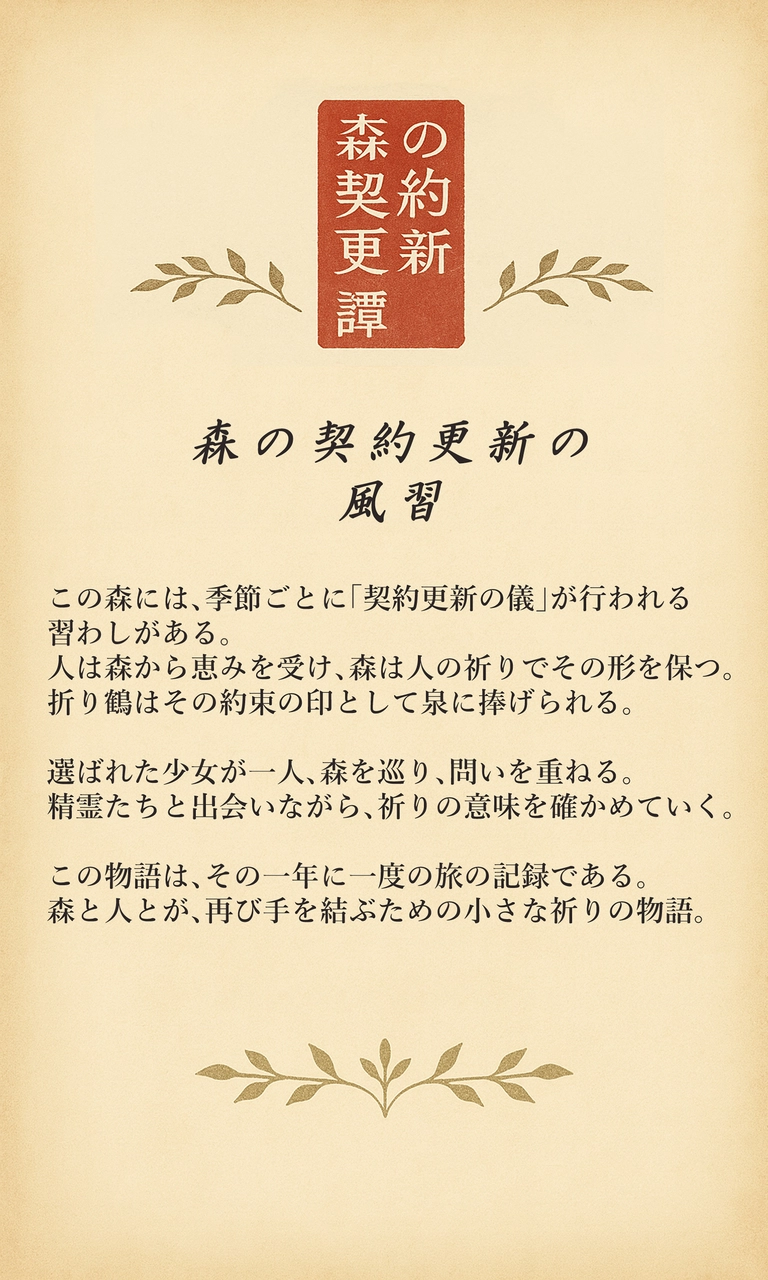 Renewal of the Forest Covenant